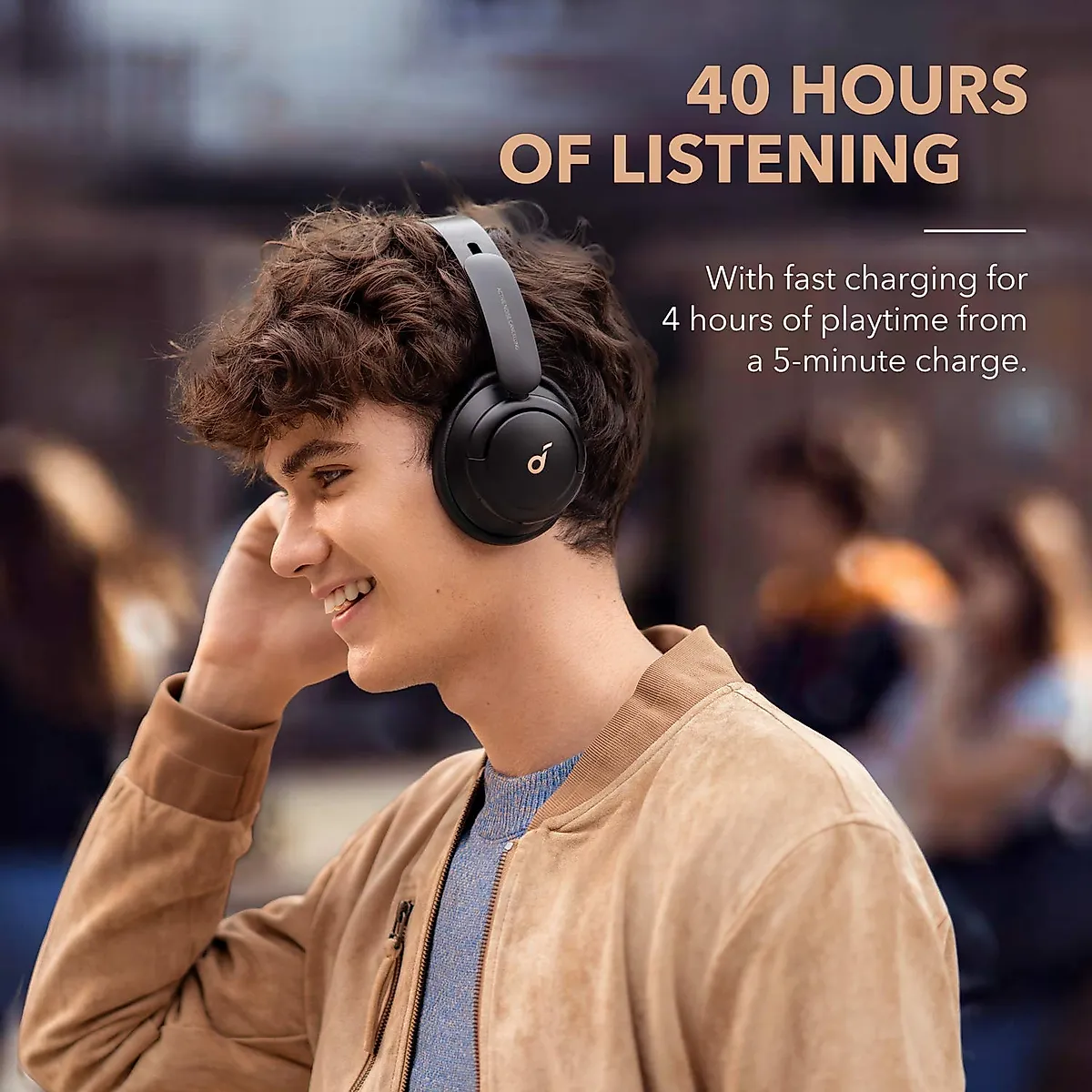 Soundcore by Anker AeroFit Open-Ear Headphones, with Life Q30 Noise Cancelling Headphones, Ultra-Comfort, Snug Fit, Ergonomic Ear Hook, Balanced Sound, IPX7 Waterproof, 42H Playtime, Clear Calls