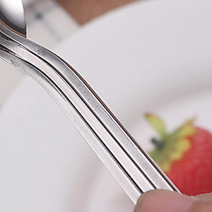 YTX Soup spoons, Korean Stainless Long Fork (6, Stainless Steel)