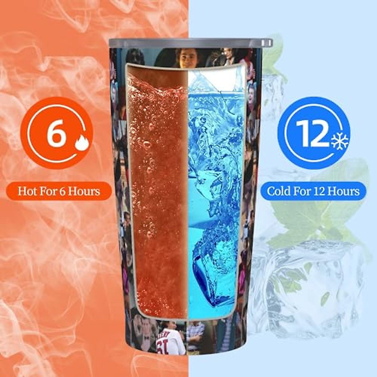 OAEWRE Joe Actors Keery Stainless Steel Mug Insulated Tumbler Coffee Mugs with Lids and Straw Double Wall Vacuum Cup 20oz