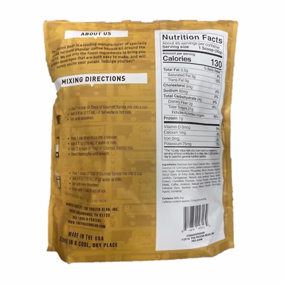 Gourmet Barista Mocha Cappuccino Mix (48 oz.)