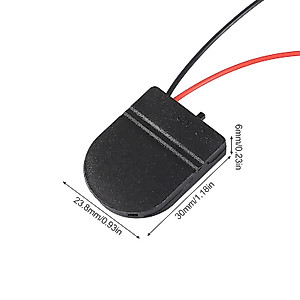 Diitao 25PCS Battery Holder Coin Cell Holder, 1 x 3V CR2032 Battery Holder,Button Battery Holder with On Off Switch (25PCS Black)