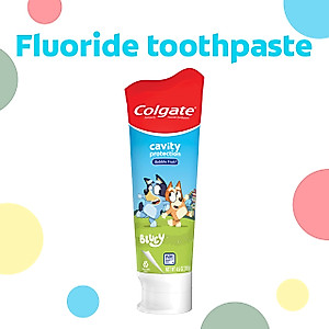 Colgate Kids Bluey Battery Powered Toothbrush and Toothpaste Bundle