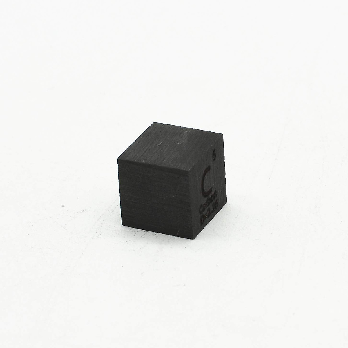 10MM Density Carbon Cube 99.9% Graphite Simple Substance Element Display 0.39 Inch for Periodic Table Collections Displays Education