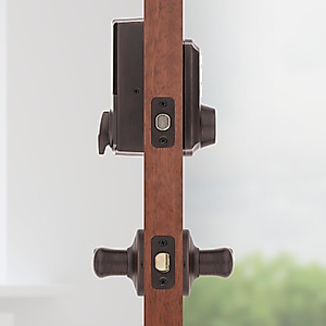 Kwikset Home Connect 620 Smart Lock Deadbolt with Z-Wave Technology, Works with Ring Alarm, Samsung Smartthings and More, Z-Wave Hub Required, Traditional Design in Venetian Bronze