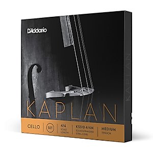 D'Addario Kaplan Cello Strings - Full Set - KS510 4/4M - Cello Strings - 4/4 Scale, Medium Tension