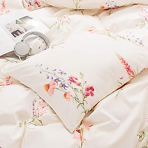 Merryword White Blue Bedding Blue Butterfly Duvet Cover Set Blue Red Butterflies and Dragonfly Printed Design White Boys Girls Bedding Sets Twin 1 Duvet Cover 1 Pillowcase (Twin, Blue Butterfly)