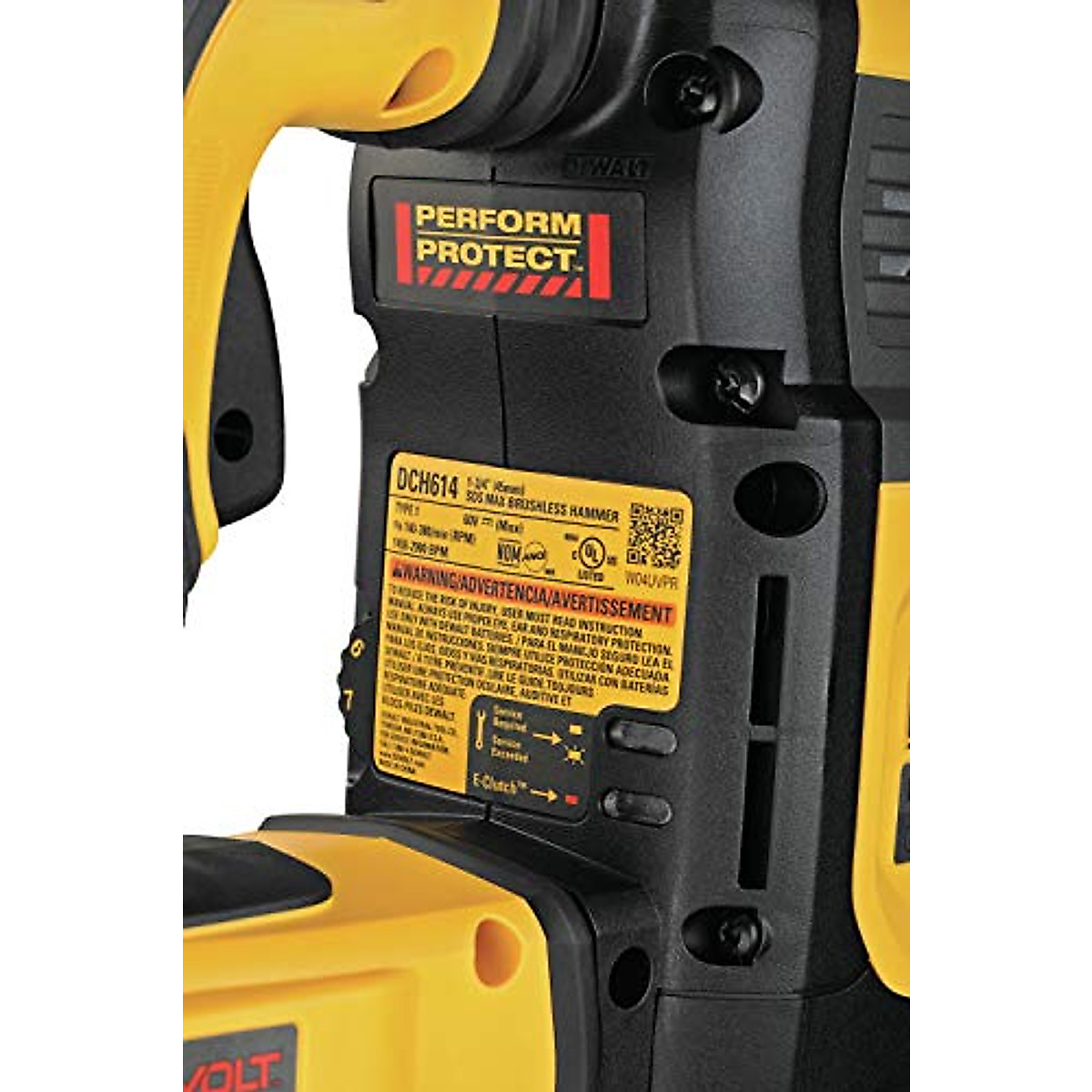 DEWALT FLEXVOLT 60V MAX* Rotary Hammer Drill, SDS Max, Brushless Combination, 1-3/4-Inch, Tool Only (DCH614B)