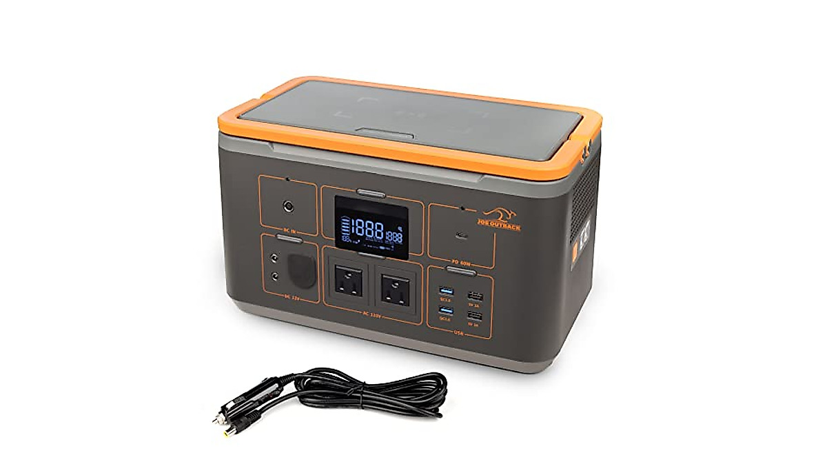 Portable Power Station with 500W Output, Wireless Charging & USB