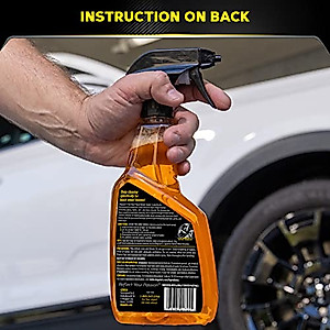 Meguiar's Hot Rims Black Wheel Cleaner - Powerful Formula to Easily Remove Stubborn Brake Dust & Tough Grime - 24 Oz