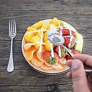 Happy 32nd Birthday Spoon&Fork Gifts Engraved Spoon&Fork Personalized Birthday Gifts for Son Daughter Sister Brother Boyfriend Girlfriend Husband Wife Friends