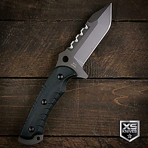 Tanto Survival Fixed Blade Hunting Knife G10 Handle Full Tang Quick Release Kydex Sheath by Survival Steel