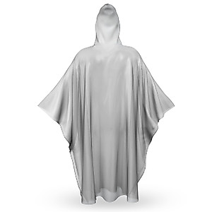 SaphiRose Disposable Rain Poncho Clear Ponchos for Adults (4 Pack)