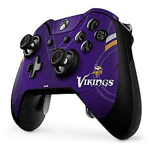Skinit Decal Gaming Skin Compatible with Xbox One Elite Controller - Officially Licensed NFL Minnesota Vikings Team Jersey Design