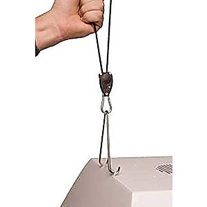 Rope Ratchet 1/8 Ratchet 12 PAK with Spring Clips (6 Pair)… Black