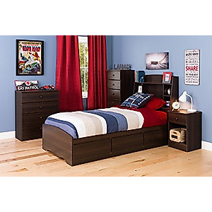 Prepac Astrid Twin Headboard, Espresso