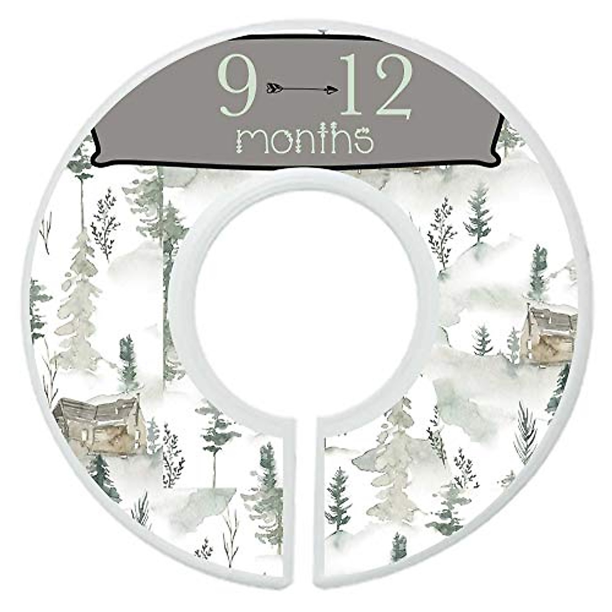 Mumsy Goose Baby Boy Clothes Dividers Nursery Closet Dividers Rustic Mountains