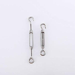 VILLCASE Wire Rope Kit, Stainless Steel Clothesline, 15m Portable Windproof Retractable Clothesline, Heavy Duty Laundry Rope Multipurpose for Home Work Factory Shop (Silver)