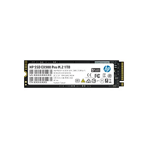 HP EX900 Pro 1TB NVMe PC SSD - PCIe Gen3 (8.0 GT/s) x 4, M.2 2280, 3D NAND Internal Solid Hard State Up to 2250 MB/s with DRAM Cache - 9XL77AA#ABA