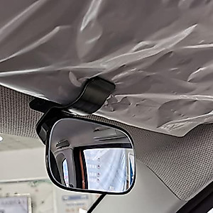 Universal Car Interior Rearview Baby Mirror Wide Angle Convex Mirror Clip-on mirrors for Viewing Rear Passengers