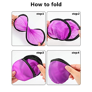 Gejoy 24 Pcs Foldable Flying Disc Fans Set Beach Flying Disc for Party Gift Halloween Christmas New Year (Mixed Color)