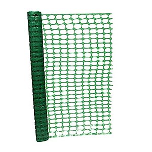 BISupply 4 FT Safety Fence – 100 FT Plastic Fencing Roll for Construction Fencing Pet Fencing and Event Fencing, Green