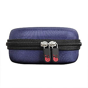 Hermitshell Hard Travel Case for TOZO T10 TWS Bluetooth 5.0 Earbuds True Wireless Stereo Headphones (Dark Blue+Black Zipper)