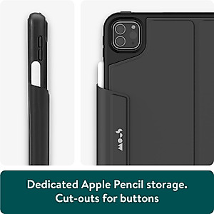 Mous – Case for iPad Pro 12.9 inch 5th Generation (2021) and 6th Generation (2022) - iPad Pro 12.9 Case with Pencil Holder and Integrated Stand