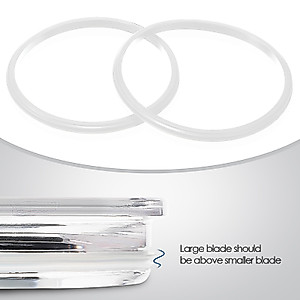 Patelai 30 oz Replacement Rubber Lid Seals Compatible Seals Lid Gaskets for 30 Oz Insulated Stainless Steel Tumblers Compatible with RTIC Atlin, Randomly Shipped in Oval and Round (White,6 Pieces)