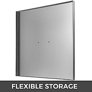 VBENLEM Fire Pit Lid 27 x 27 Inch 1.5mm Thick 430 Stainless Steel Fire Pit Burner Cover Square Fire Pit Lid for Drop-in Fire Pit Pan