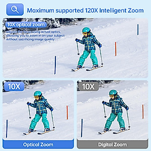 4K Video Camera Camcorder 10X Optical Zoom 120X Intelligent Zoom, 30MP 24FPS Auto Focus Vlogging Camera 3.0" IPS Touch Screen Digital Camera with Microphone, Tripod, Remote Control, 32G SD Card