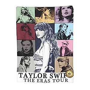 Taylor ERAS Tour Swift Blanket Throw for Bedroom Sofa Soft Warm Party Decorations Taylor ERAS Tour Swift Blanket Throw for All Seasons 50"X40"