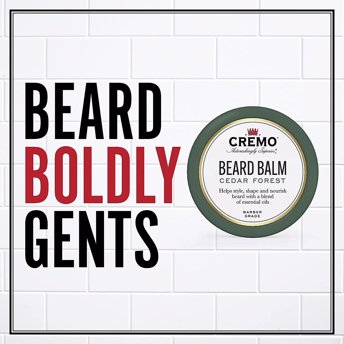 Cremo Styling Beard Balm, Forest Blend, Nourishes, Shapes And Moisturizes All Lengths Of Facial Hair, 2 Ounce (Packaging May Vary)