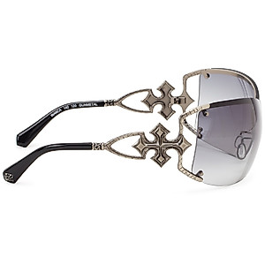 Affliction Sunglasses Women's Bianca Sunglasses, Gunmetal, 142 mm