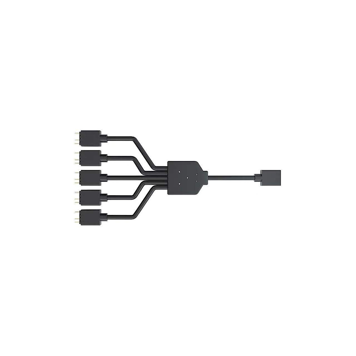Cooler Master 1-to-5 ARGB Splitter Cable / 5V - Support 3-pin Addressable RGB - LED Sync Cable for MasterFan/MasterLiquid ARGB Series Support(ARGB 1-to-5 Splitter)