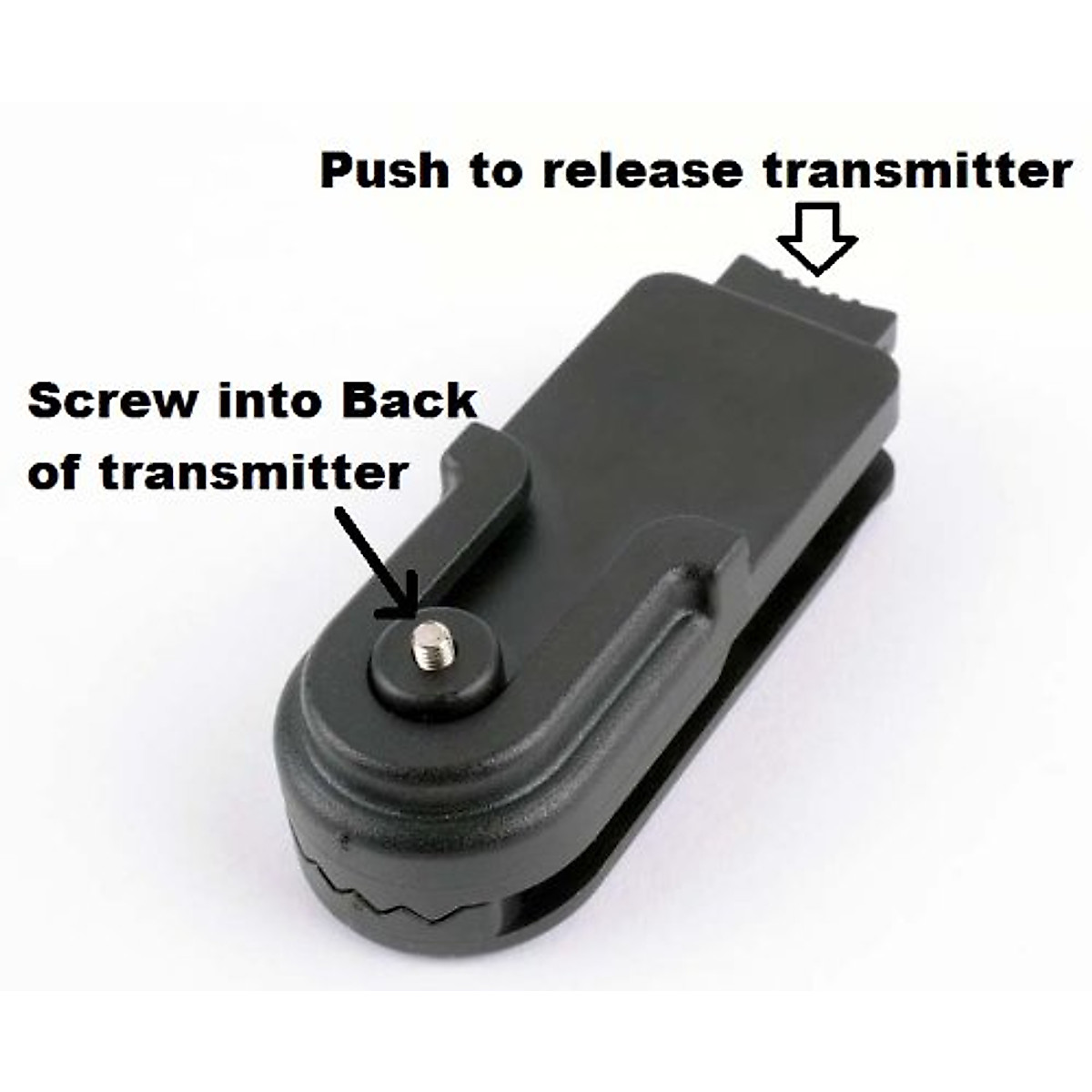 Educator Belt/Saddle/Purse Quick-Release Transmitter Holder for Educator Remote Dog Training Collars,Black