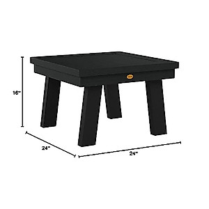 Highwood AD-DSST1-BKE Adirondack Side Table, Black