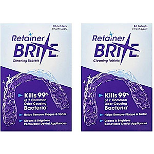 Retainer Brite Retainer brite -6 months supply- 2 boxes pack -192 tablets , 192 Count