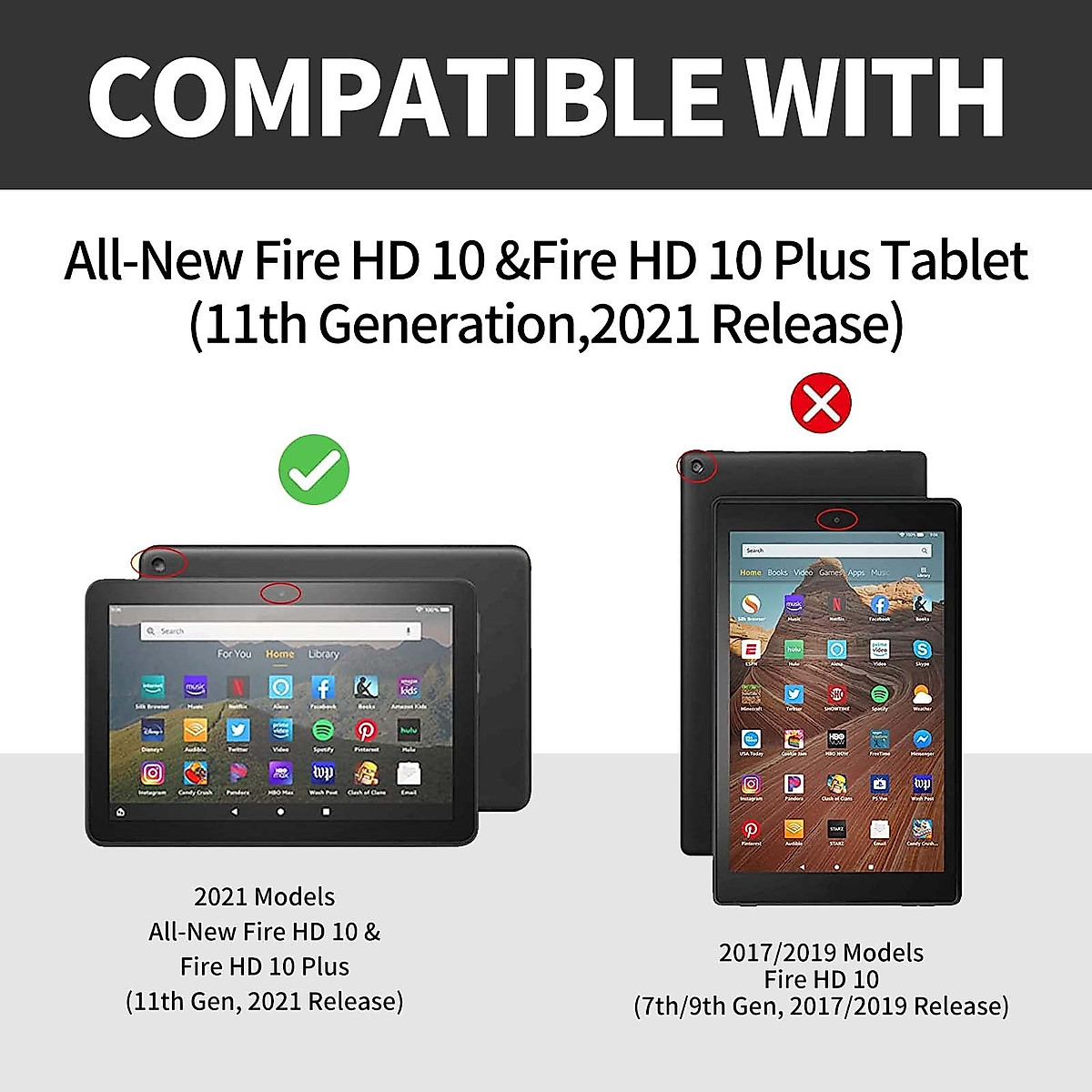 BFDHGQZC for Fire HD 10 & 10 Plus Tablet Case (11th Generation, 2021 Release),Shockproof Stand Protive Cover with Pen Holder and Auto Wake/Sleepd for Kindle Fire 10,Dog Flower