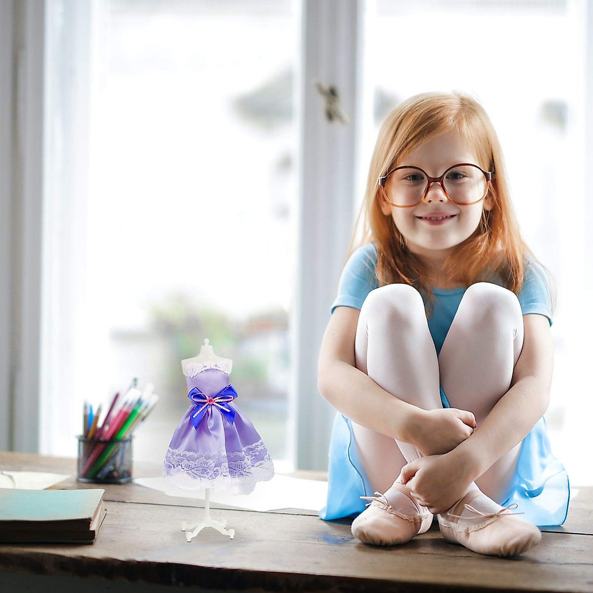 EXCEART 4pcs Doll Dress Form Mannequin Dress Form Mannequin Clothes Gown Female Dress Model Display Mannequin Body Display Holder Stand