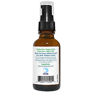 Emu Joy Emu Oil Organic - 100% Pure, Made in the USA - Emu Oil for Skin, Face, Hair, and Nails, Piercing Bump Oil & Tattoo Aftercare