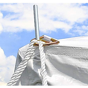 Party Tents Direct 20'x40' Canopy Tent, Weekender Canopy Pole Tent, Easy Up with Heavy Duty PVC White Top, 160 Person Capacity, Outdoor Canopies, Tents for Parties, Weddings & Events