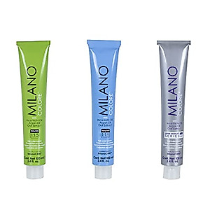 Milano Care Milano Colore – Nourishing Hair Coloring Treatment – Permanent Hair Dye – Hair Color Cream (Peroxide Cream Not Included), 10.11 Lightest Blonde Ash Intense, 100ml/3.4 oz