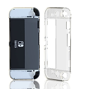 HEATFUN Protective Case for Switch OLED, Switch OLED Hard Console Case and TPU Joy Con Covers - Switch OLED Accessories