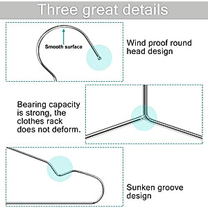 TIMMY Wire Hangers 30 Pack 16.5-Inch Stainless Steel Strong Metal Coat Hanger ,Heavy-Duty, Non-Slip, Space-Saving Clothes Hangers