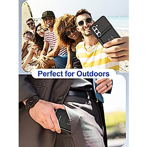 NEWDERY Galaxy S23 Battery Case, Qi Wireless Charging, Fast Charging, Sync Data Supported, 4700mAh Ultra Slim Portable Rechargeble Charger Case for Samsung S23 6.1"(2023 Newest) Black