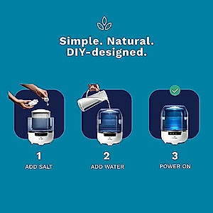 DH Lifelabs | Aaira Mini Hydrating Dry Air Purifiers | Eliminates 99.9% of Bacteria Viruses Mold | Cleans Moisturizes Air | Odor Eliminator Smoke Pets | 323 Sq Ft for Large Room Bedroom Home | Blue