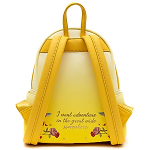 Loungefly Disney Beauty and the Beast, Princess Stories Series Belle Mini Backpack, Ballroom