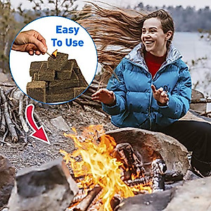 Eco Cubes Fire Starter Squares – Great Fire Starters for Wood Stove, Fireplace, Charcoal Grill – Quantity 168