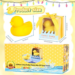 AIXIANG Cute Duck Soap Favors for Baby Shower Favors Baby Shower Birthday Party Decoration (24 Pack)