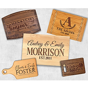 Personalized Mr and Mrs Cutting Board Wedding Gift for Couple Custom Cutting Board Housewarming Gifts